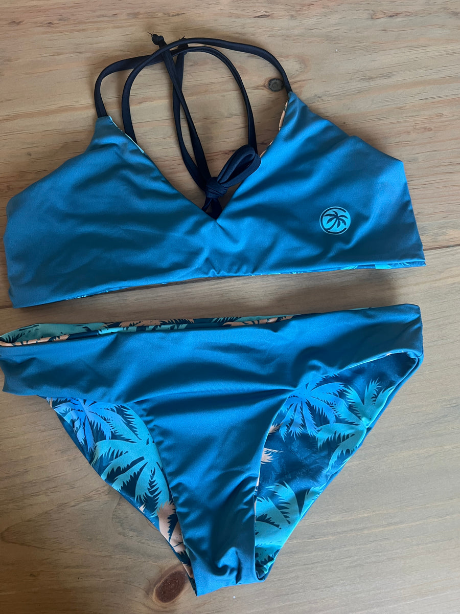 BLUE PALMS Bikini tie back – Coco Vida Co